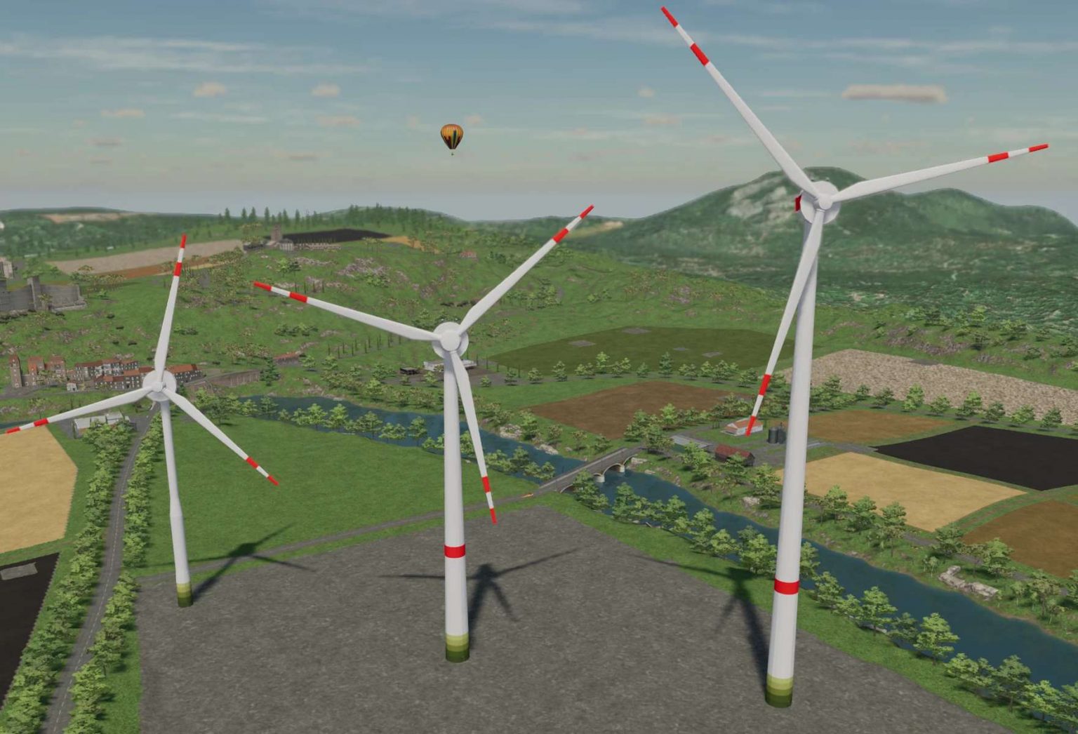 Enercon EP2-EP8 Windturbines v1.1 FS22 Mod | Farming Simulator 22 Mod