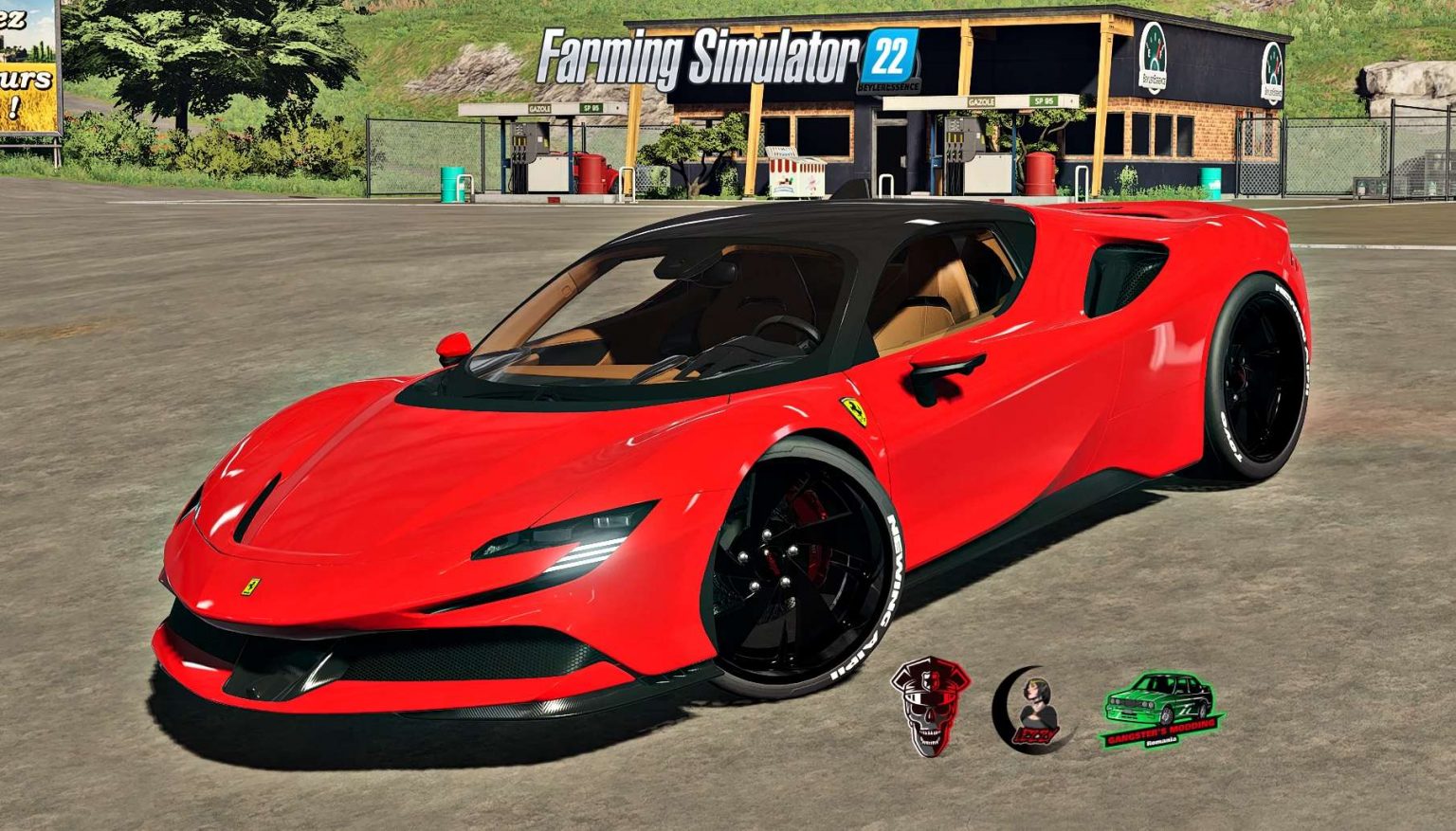 Ferrari SF90 Stradale V1.0 FS22 Mod | Farming Simulator 22 Mod