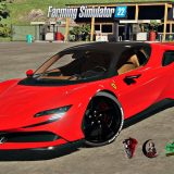 Ferrari SF90 Stradale V1.0 FS22 Mod | Farming Simulator 22 Mod