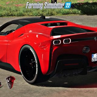 Ferrari SF90 Stradale V1.0 FS22 Mod | Farming Simulator 22 Mod