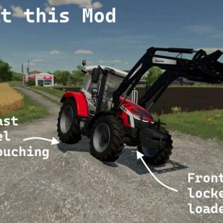 Frontloader Axle Lock Remover v1.0 FS22 Mod | Farming Simulator 22 Mod