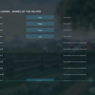Helper Administration v1.0 FS22 Mod | Farming Simulator 22 Mod