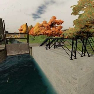Large Service Ramp with Balcony v1.0 FS22 Mod | Farming Simulator 22 Mod