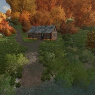 Log Cabin (Farmhouse) v1.0 FS22 Mod | Farming Simulator 22 Mod