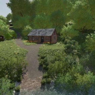 Log Cabin (Farmhouse) v1.0 FS22 Mod | Farming Simulator 22 Mod