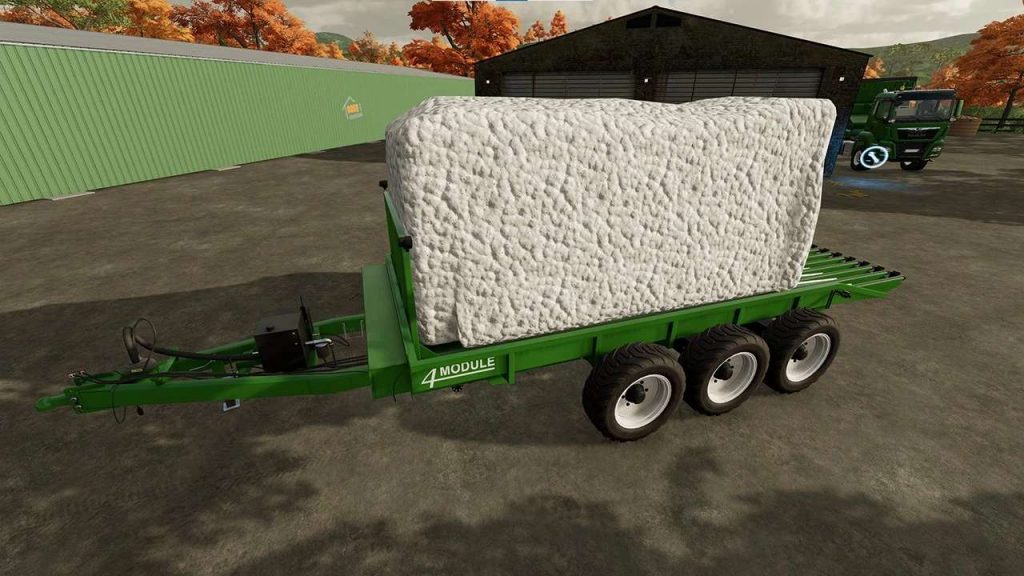 M4 Cotton Bale Trailer v1.0 FS22 Mod | Farming Simulator 22 Mod