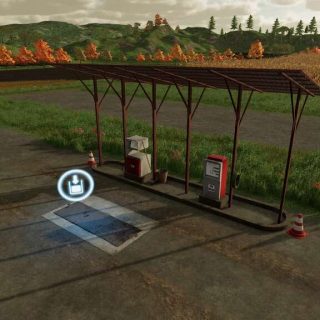 Old Fuel Stations Pack v1.0 FS22 Mod | Farming Simulator 22 Mod