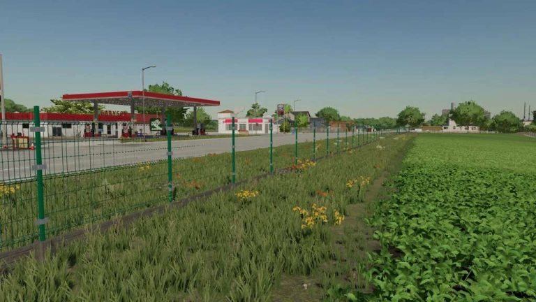 Panel Fence And Gates v1.0 FS22 Mod | Farming Simulator 22 Mod