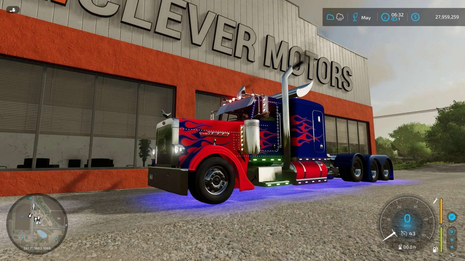 Peterbilt 389 Custom v1.0 FS22 Mod | Farming Simulator 22 Mod