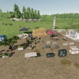 Placeable Objects Pack v1.0 FS22 Mod | Farming Simulator 22 Mod