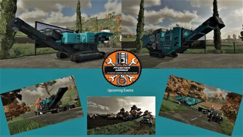 Powerscreen Kalkfertiger Pack v1.0 FS22 Mod | Farming Simulator 22 Mod