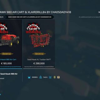 Seed Hawk 980 Air Cart & xlAirDrill84 v1.0 FS22 Mod | Farming Simulator ...