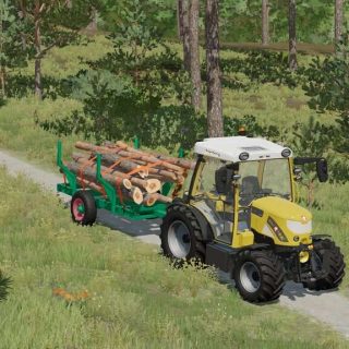 Selfmade Forest Trailer v1.0 FS22 Mod | Farming Simulator 22 Mod