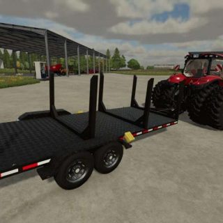 Small Flatbed Trailer v1.0 FS22 Mod | Farming Simulator 22 Mod