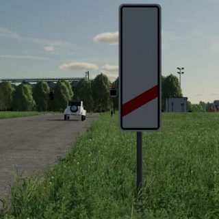 Traffic Sign Package (Prefab) v1.0 FS22 Mod | Farming Simulator 22 Mod