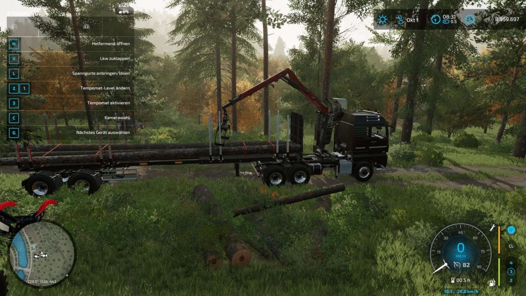Wood Trailer v1.0.3 FS22 Mod | Farming Simulator 22 Mod