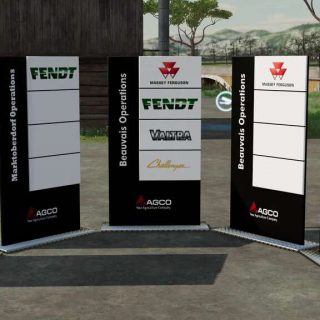 AGCO Dealer Sign Pack v1.0 FS22 Mod | Farming Simulator 22 Mod