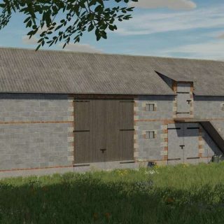 Barn With Garage v1.0 FS22 Mod | Farming Simulator 22 Mod