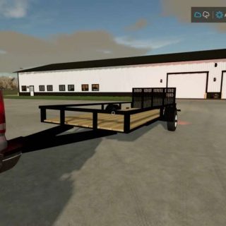 Big Tex Utility Trailer Converted v1.0 FS22 Mod | Farming Simulator 22 Mod