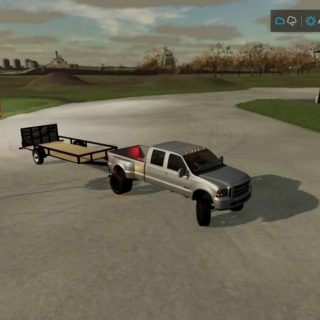 Big Tex Utility Trailer Converted v1.0 FS22 Mod | Farming Simulator 22 Mod