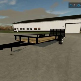 Big Tex Utility Trailer Converted v1.0 FS22 Mod | Farming Simulator 22 Mod