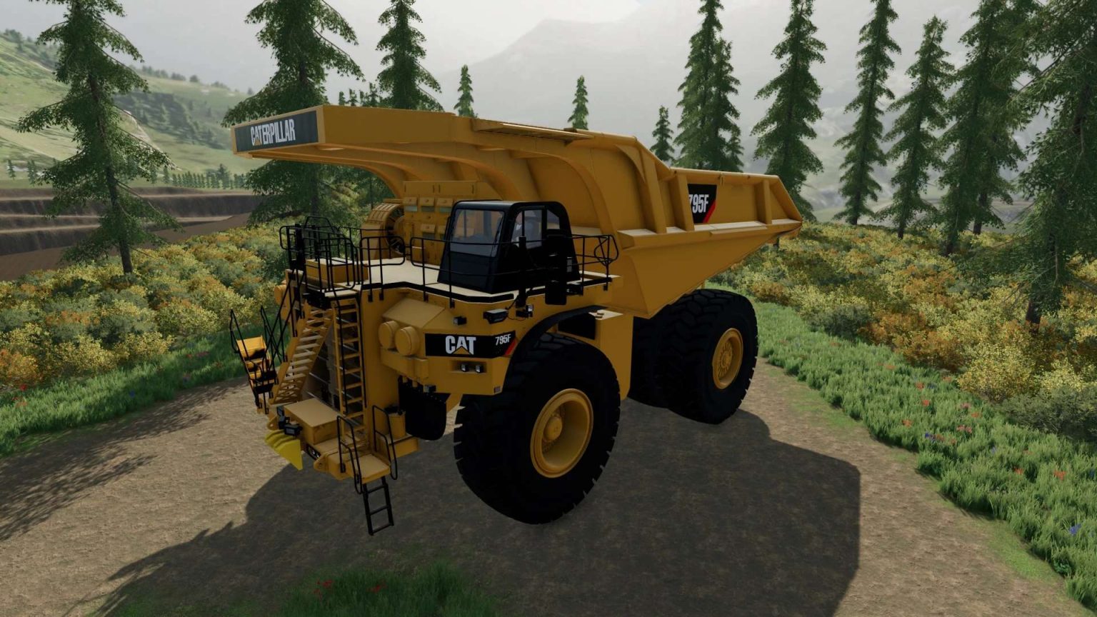 Cat 795 Fac v1.0 FS22 Mod | Farming Simulator 22 Mod