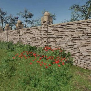 Fence Wall And Gate v1.0 FS22 Mod | Farming Simulator 22 Mod