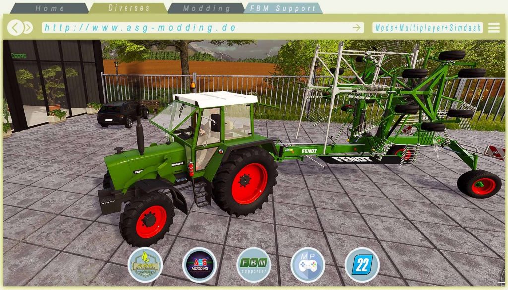 Fendt Rake v1.0 FS22 Mod | Farming Simulator 22 Mod