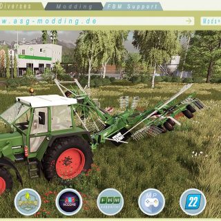 Fendt Rake v1.0 FS22 Mod | Farming Simulator 22 Mod