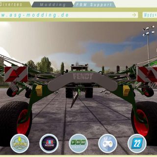 Fendt Rake v1.0 FS22 Mod | Farming Simulator 22 Mod