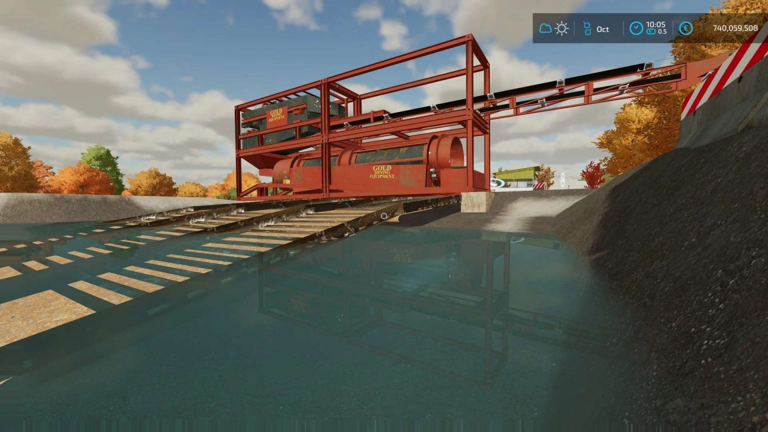 Gold Wash Plant v1.0 FS22 Mod | Farming Simulator 22 Mod