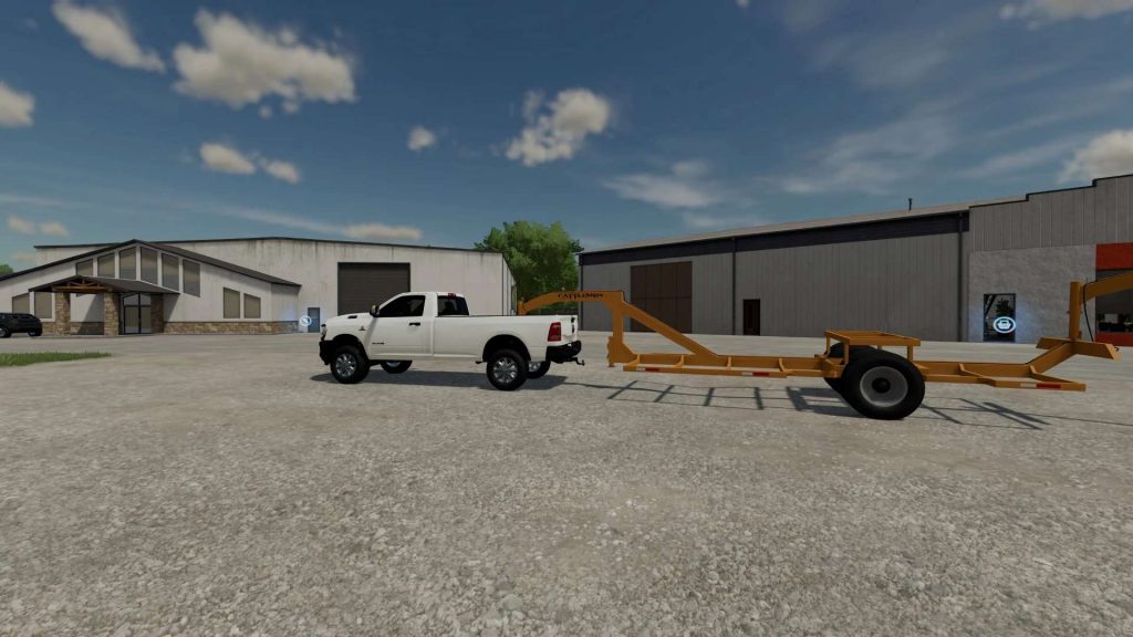 Gooseneck Bale Trailer v1.0 FS22 Mod | Farming Simulator 22 Mod