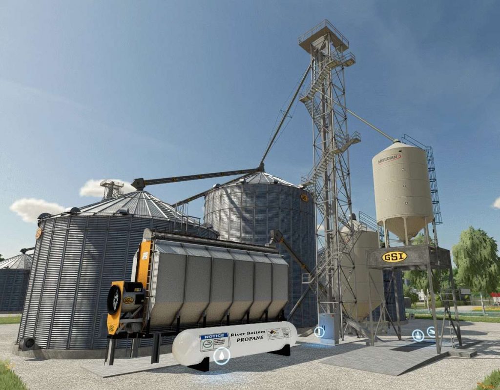 GSI Dry Corn Production Placeable v1.0 FS22 Mod | Farming Simulator 22 Mod