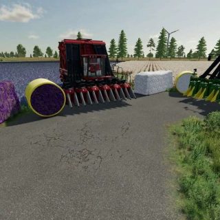 Harvester for Cotton and Lavender v1.0 FS22 Mod | Farming Simulator 22 Mod