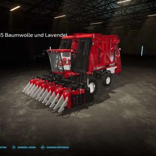 Harvester for Cotton and Lavender v1.0 FS22 Mod | Farming Simulator 22 Mod