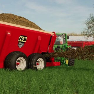 H&S 5126 Top Shot Manure Spreader v1.0 FS22 Mod | Farming Simulator 22 Mod