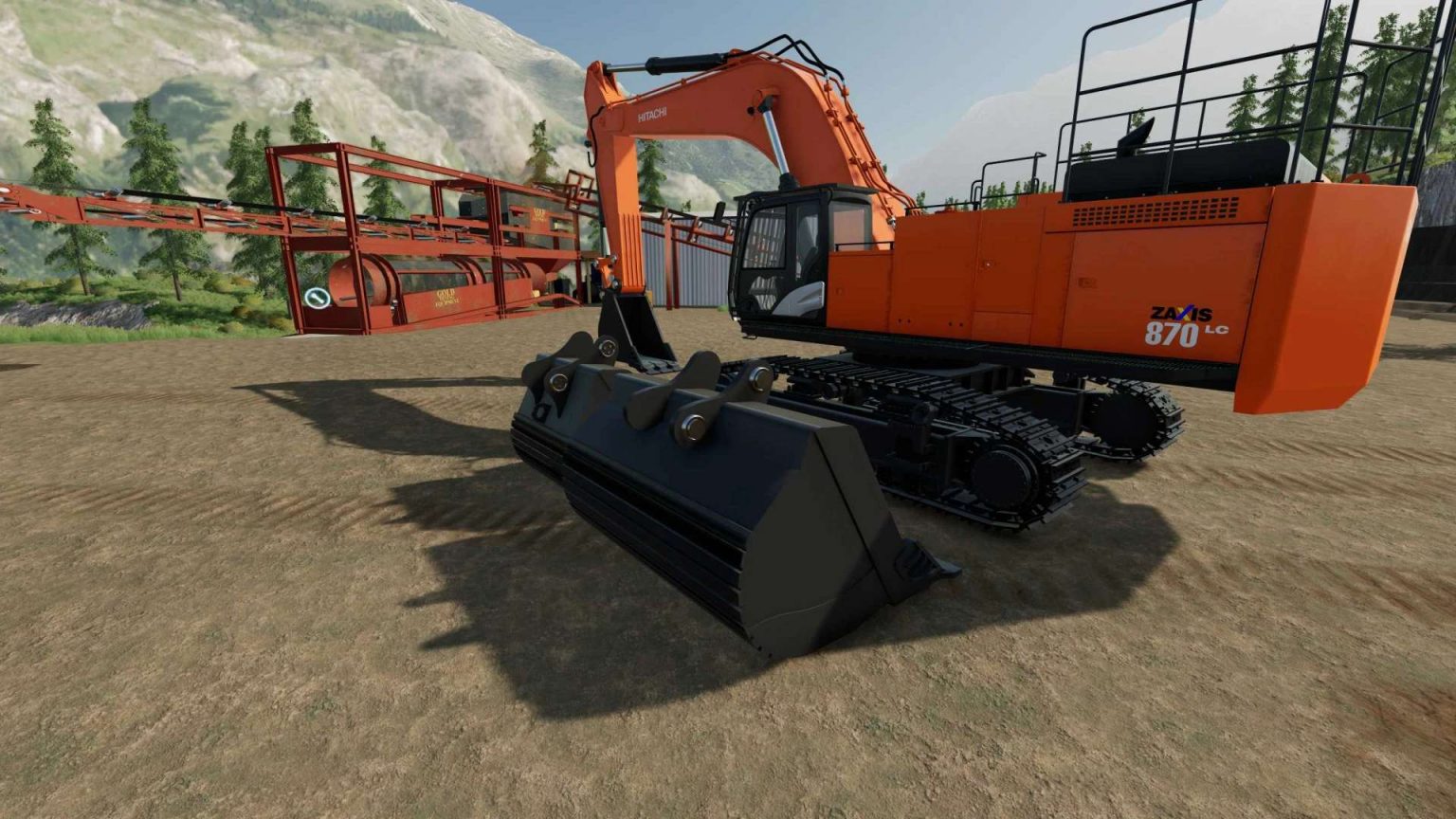 Hitachi Zaxis 870 LC v1.0 FS22 Mod | Farming Simulator 22 Mod