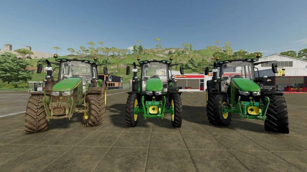 John Deere 6M Series narrow wheel tracks v1.3 FS22 Mod | Farming ...