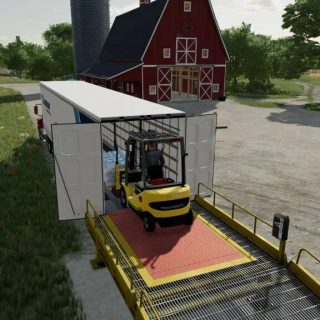 Loading Ramp With Dock Leveler v1.0 FS22 Mod | Farming Simulator 22 Mod