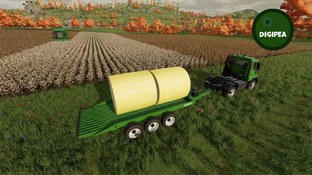 M4 Cotton Bale Trailer v1.1 FS22 Mod | Farming Simulator 22 Mod