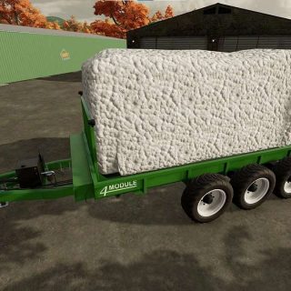 M4 Cotton Bale Trailer v1.1 FS22 Mod | Farming Simulator 22 Mod