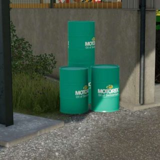 Motorex Oilbarrel/Flag v1.0 FS22 Mod | Farming Simulator 22 Mod