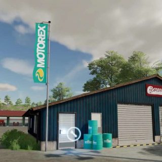 Motorex Oilbarrel/Flag v1.0 FS22 Mod | Farming Simulator 22 Mod