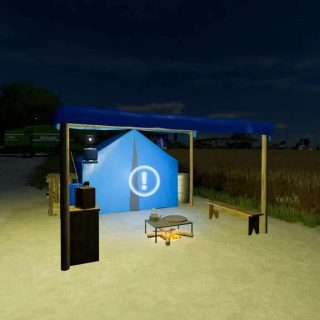 Pioneer Tent v1.0 FS22 Mod | Farming Simulator 22 Mod