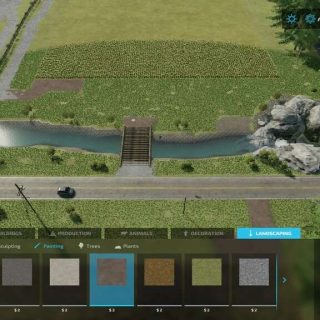 Placeable Log Bridge v1.0 FS22 Mod | Farming Simulator 22 Mod