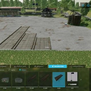 Placeable Log Bridge v1.0 FS22 Mod | Farming Simulator 22 Mod