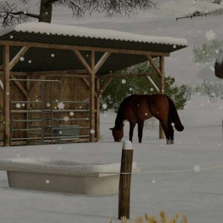 Small Horse Pasture v1.0 FS22 Mod | Farming Simulator 22 Mod
