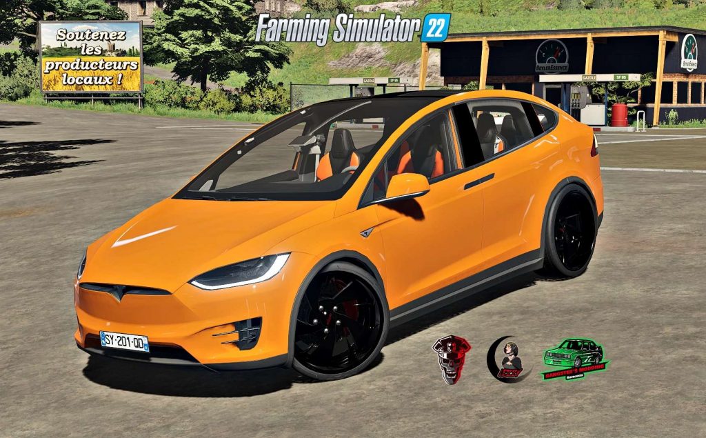 Tesla Model X v1.0 FS22 Mod | Farming Simulator 22 Mod
