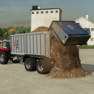 Trailer With Beet Cutter v1.0 FS22 Mod | Farming Simulator 22 Mod