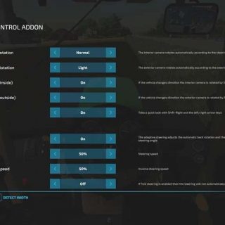 Vehicle Control Addon rc1 v1.9 FS22 Mod | Farming Simulator 22 Mod